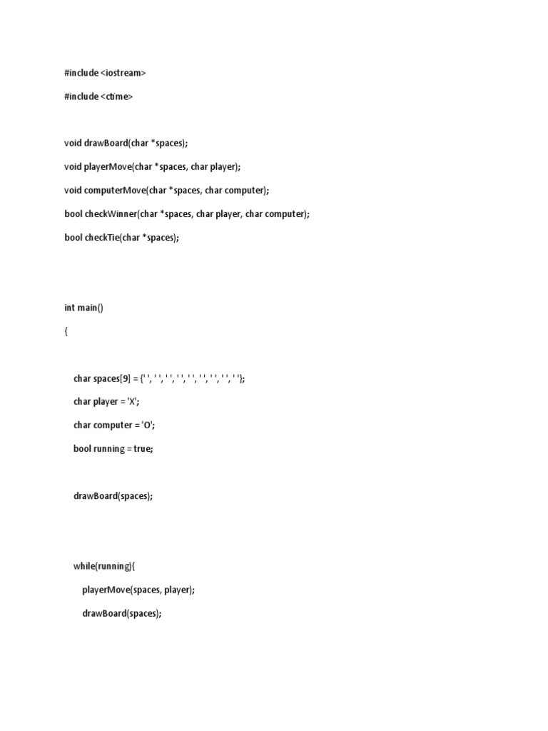 Tic Tac Toe Game! | Download Free PDF | Computer Programming | Software Engineering