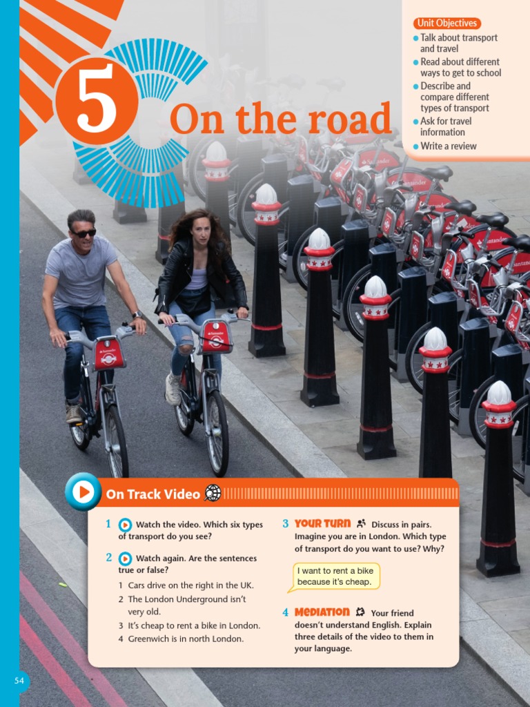 On Track Student Book 1 - Unit 5 | PDF | Rapid Transit | Transport