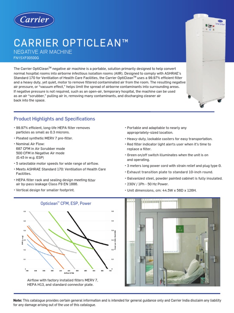 OptiClean Air Handler | PDF | Ventilation (Architecture) | Applied And ...