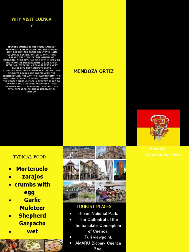 Triptico en Ingles de CUENCA | PDF
