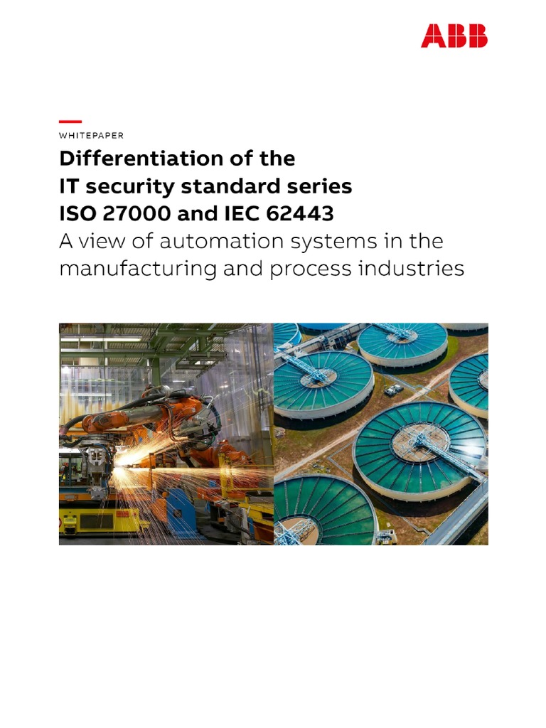 3ADR010839 Differentiation ISO 27001 IEC 62443 REV C en US | PDF