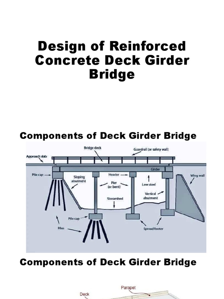 Design of Reinforced Concrete Deck Girder Bridge Components | PDF