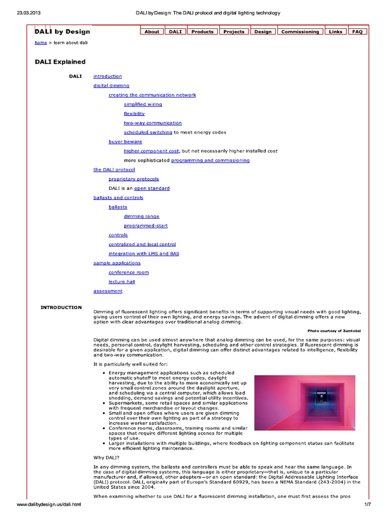 The DALI... Tal Lighting Technology | PDF