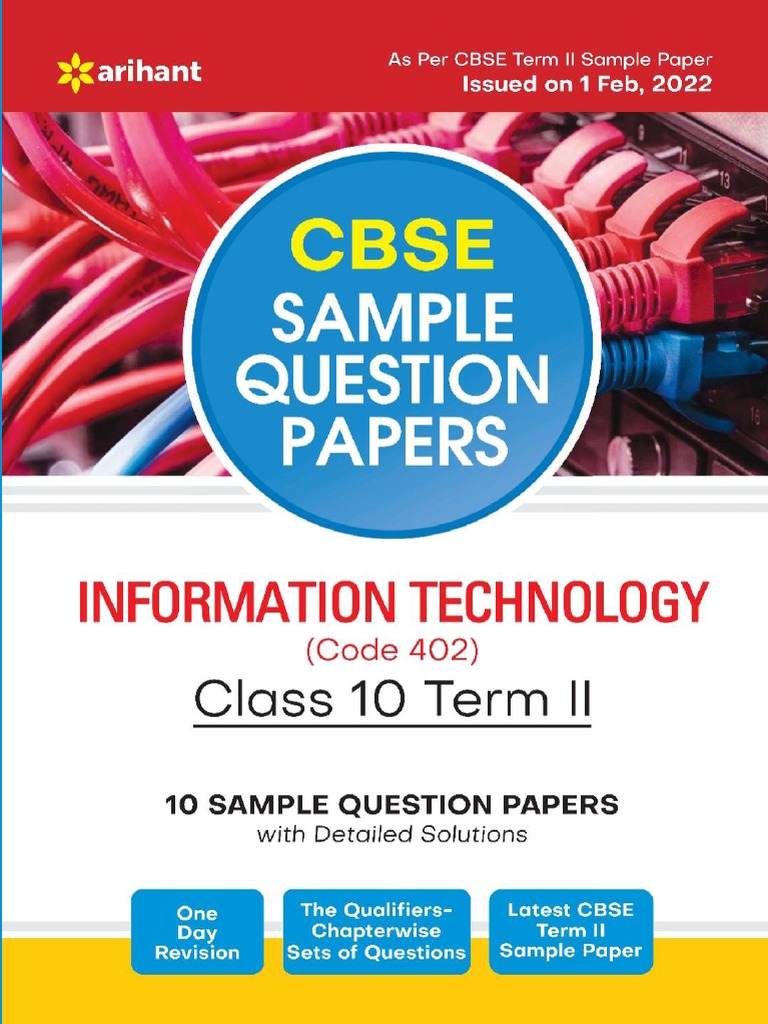 Arihant Class 10 Information Technology Term 2 Sample Papers | PDF ...