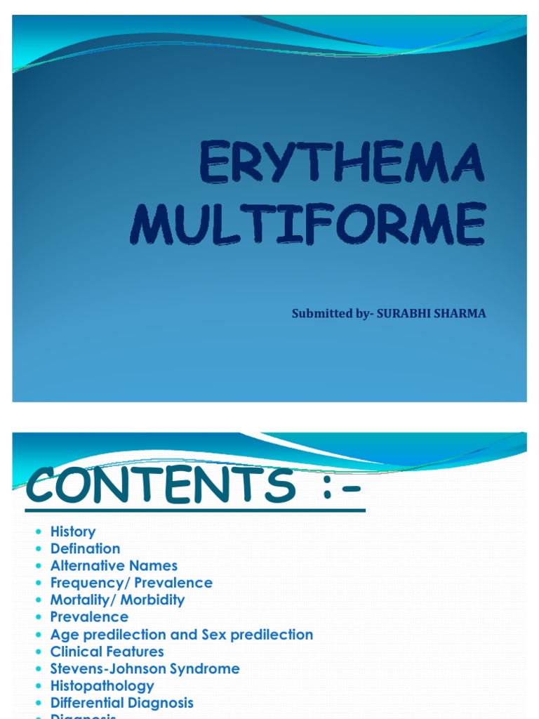 Erythema Multiforme Oral Histology