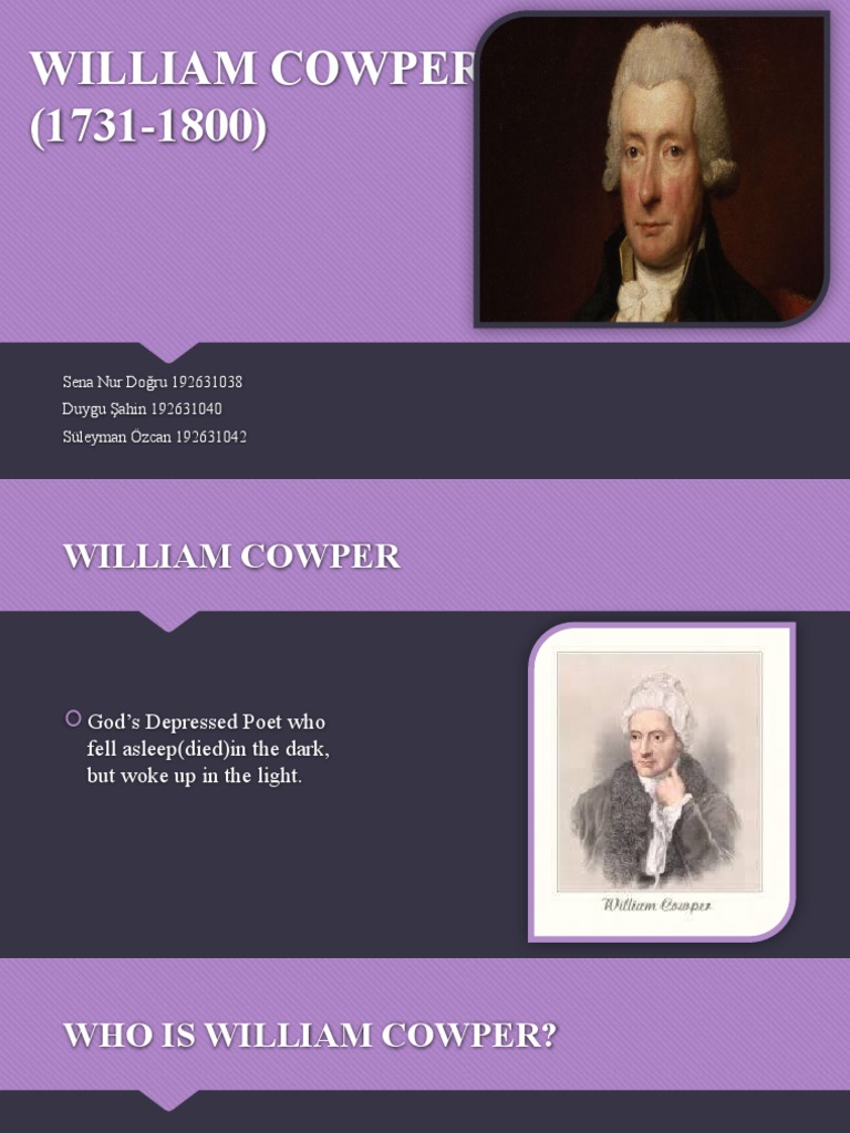 William Cowper | PDF | Poetry