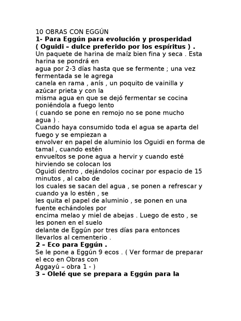 Obras Con Eggun | PDF | Cocina occidental | Comida regional y étnica