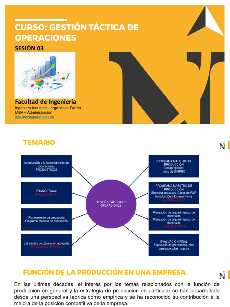 Sem 03 Planeamiento de La Producción | PDF | Planificación | Inventario