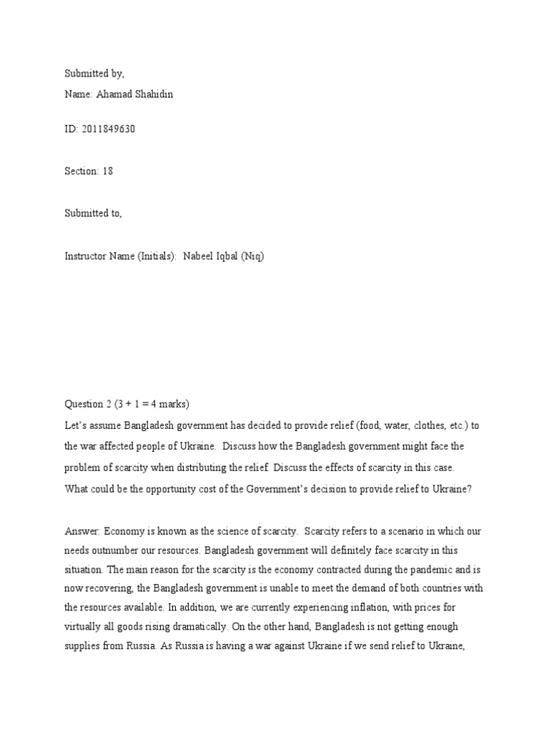 Eco 104 Mid | PDF | Supply And Demand | Gross Domestic Product