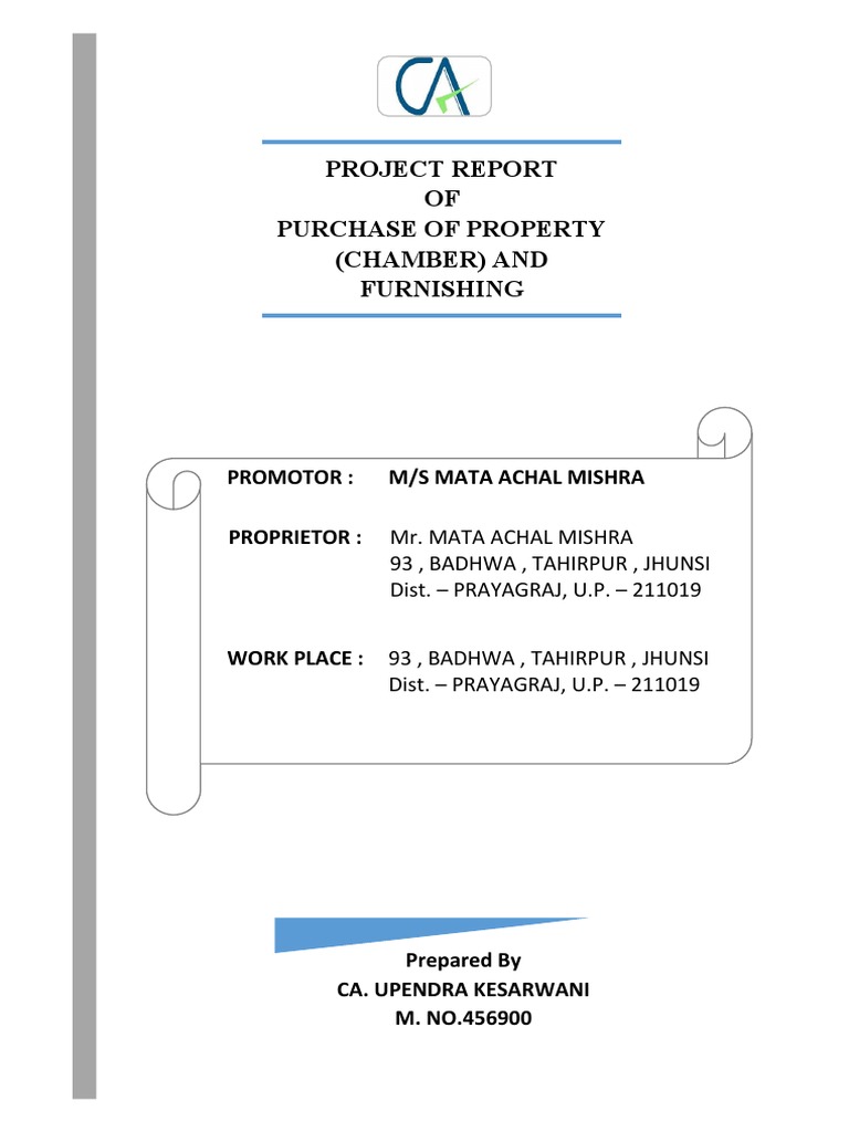Cover Page_Project Report | PDF