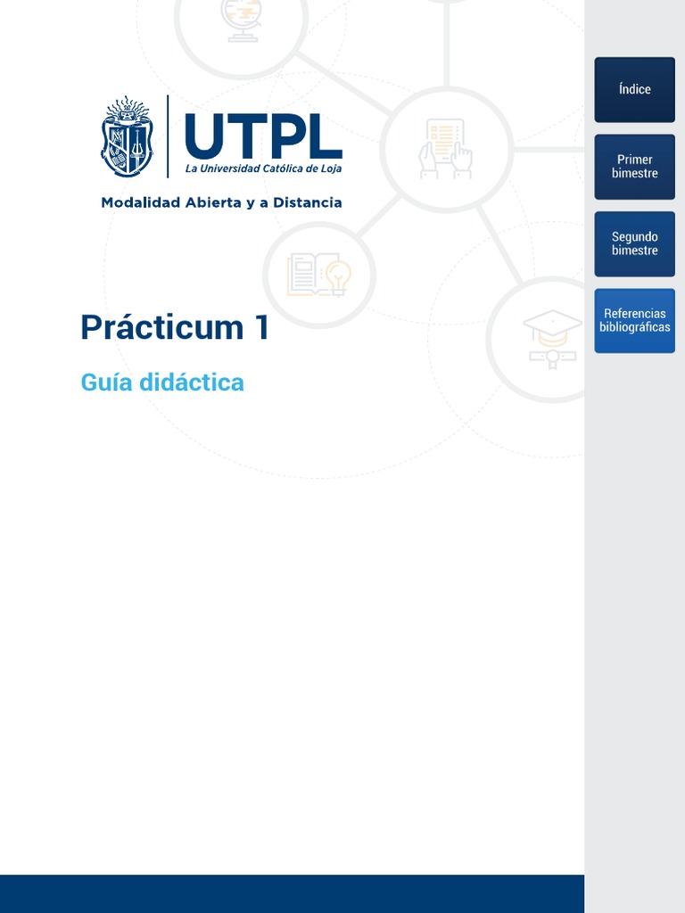 Guía Didáctica Practicum 1 UTPL | PDF | Business | Licencia Creative Commons