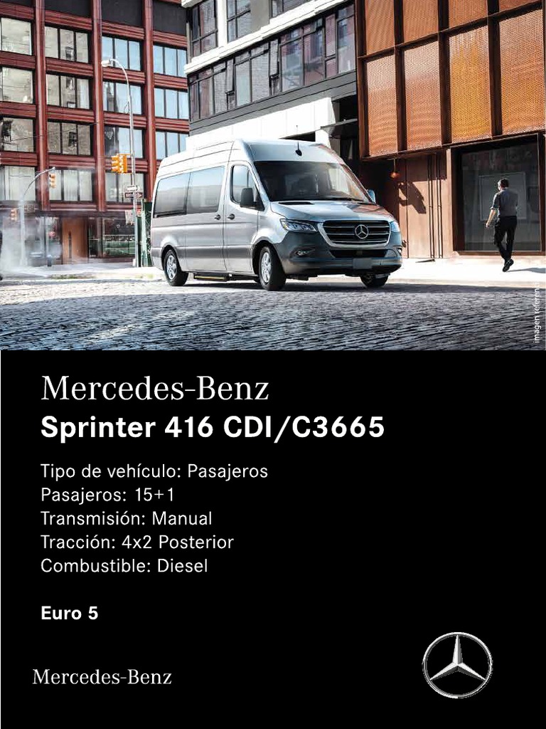 Ficha Tecnica Sprinter 416 - 15+1 | PDF | Sistema de freno antibloqueo | Neumático