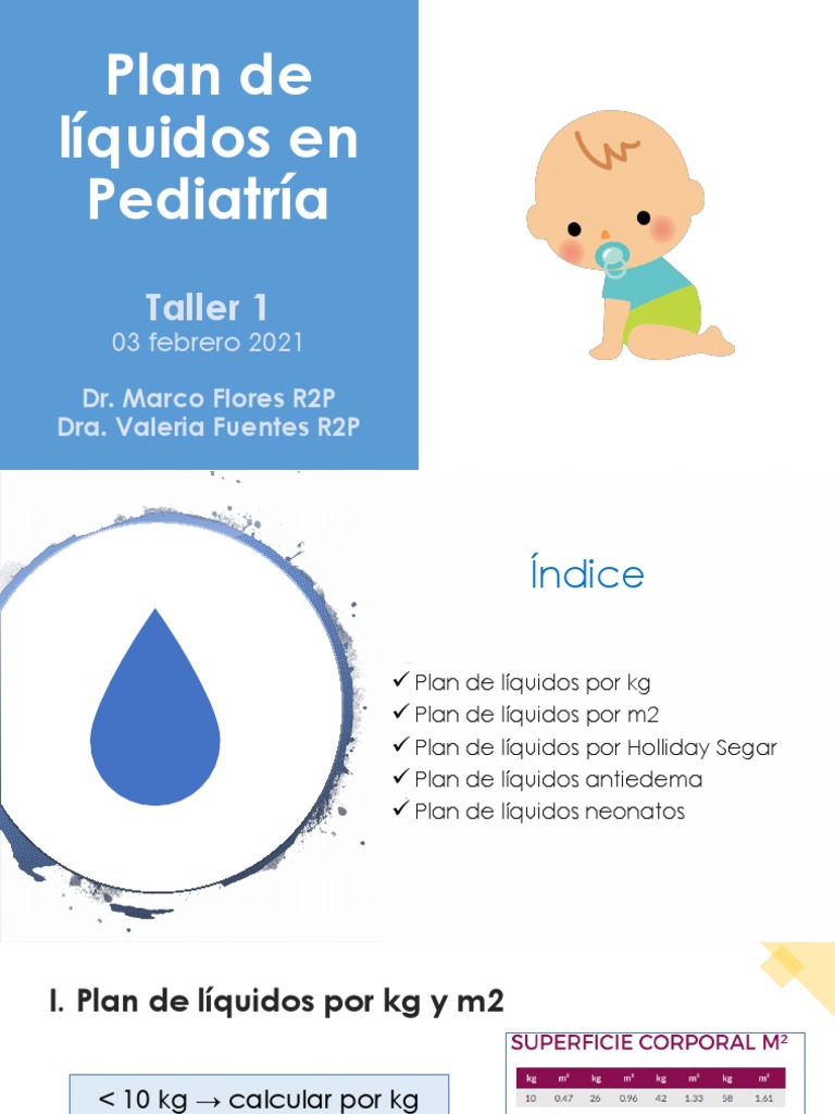 Plan de Líquidos en Pediatría | PDF | Materiales | Elementos químicos
