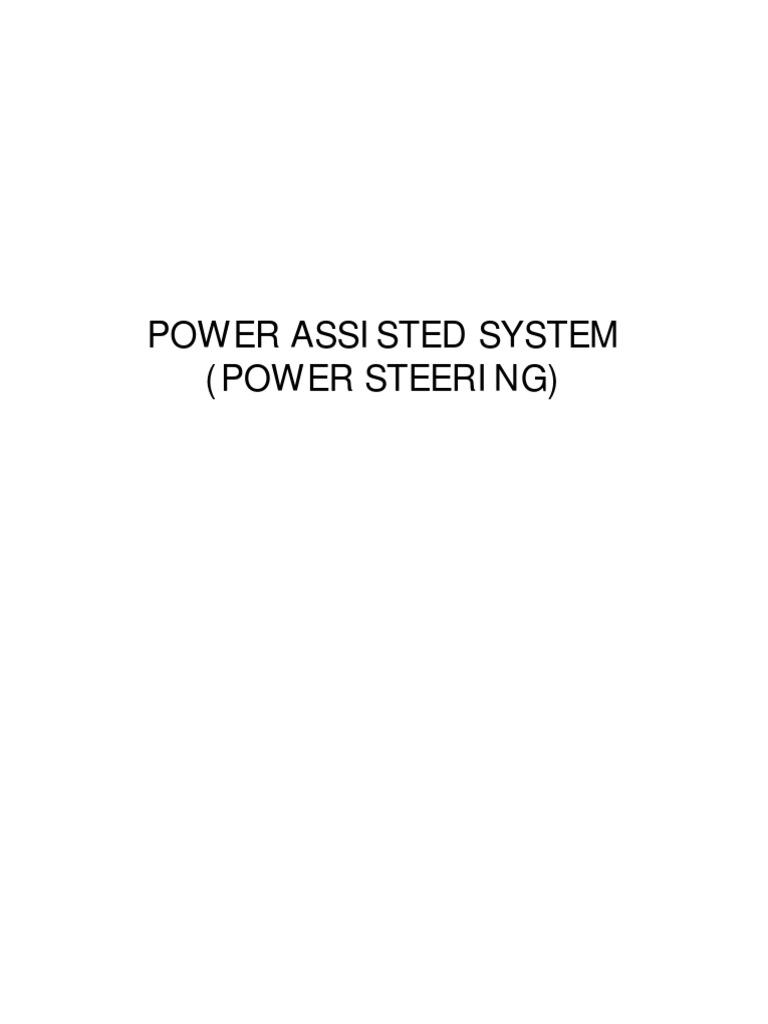 PS Power Assisted System (Power Steering) Impreza WRX 2005 | PDF ...