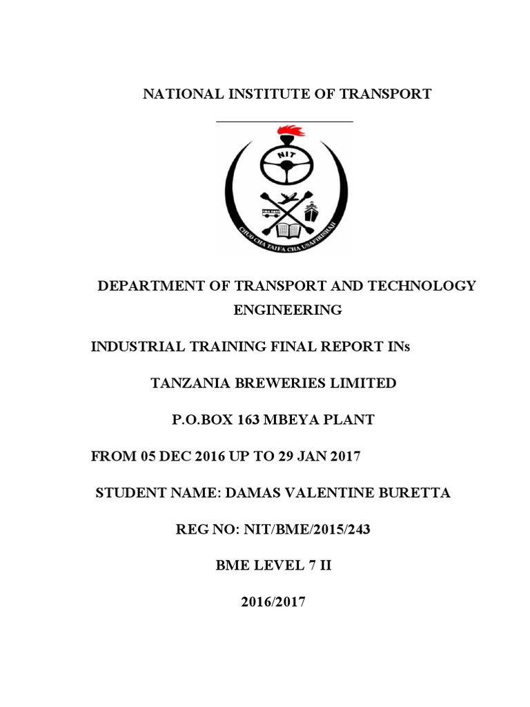 TBL Mbeya Plant Field Report | PDF