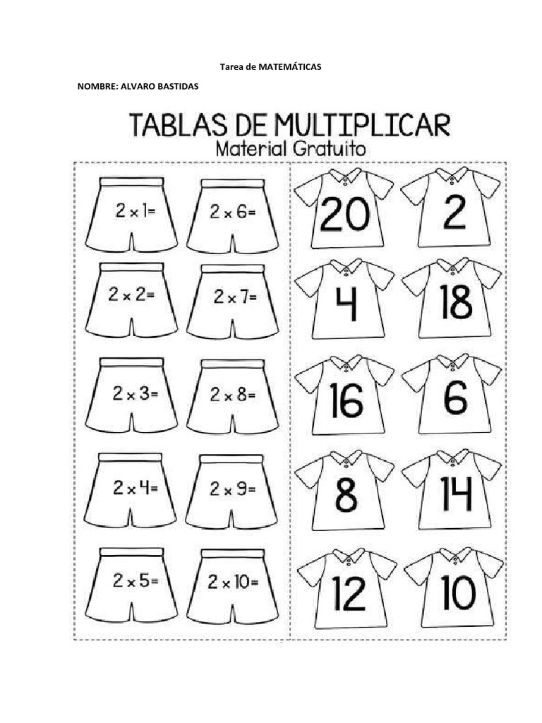 Tarea de MATEMÁTICAS | PDF