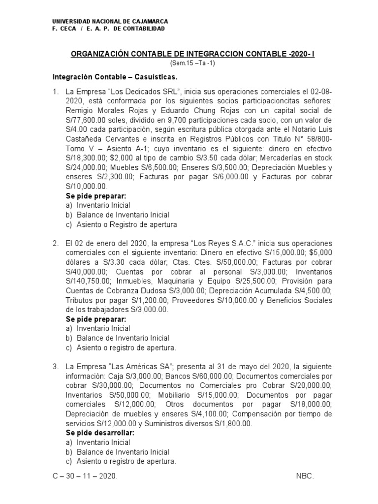 PRÁCTICA - INVENTARIOS | PDF | Contabilidad | Servicios financieros
