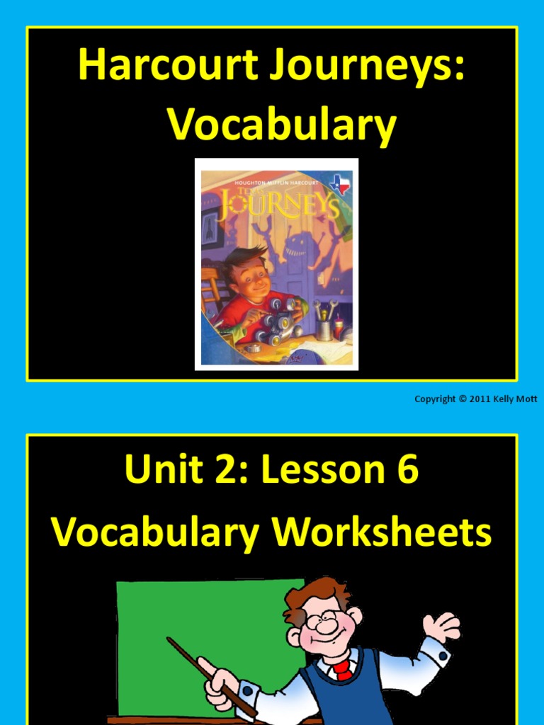 Unit 2 Lesson 6 Vocabulary Worksheets (1) | PDF