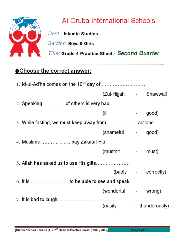 G4-Islamic-Review Sheets | PDF | Abrahamic Religions