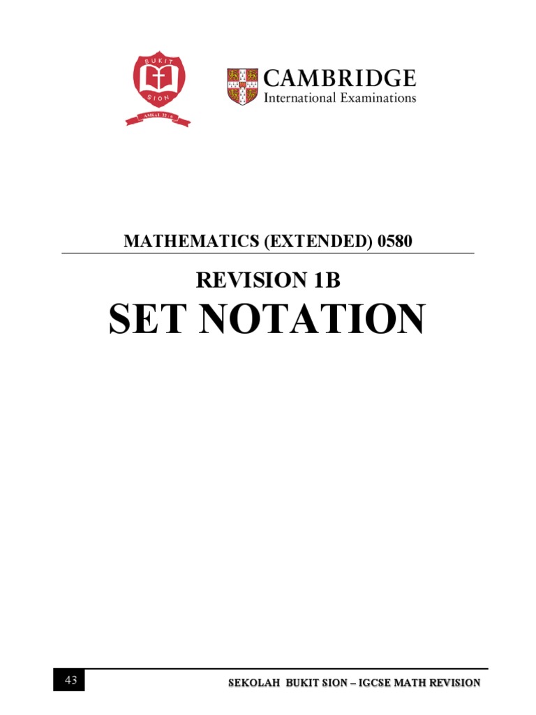 Set Language and Notations. | Download Free PDF | Mathematics ...