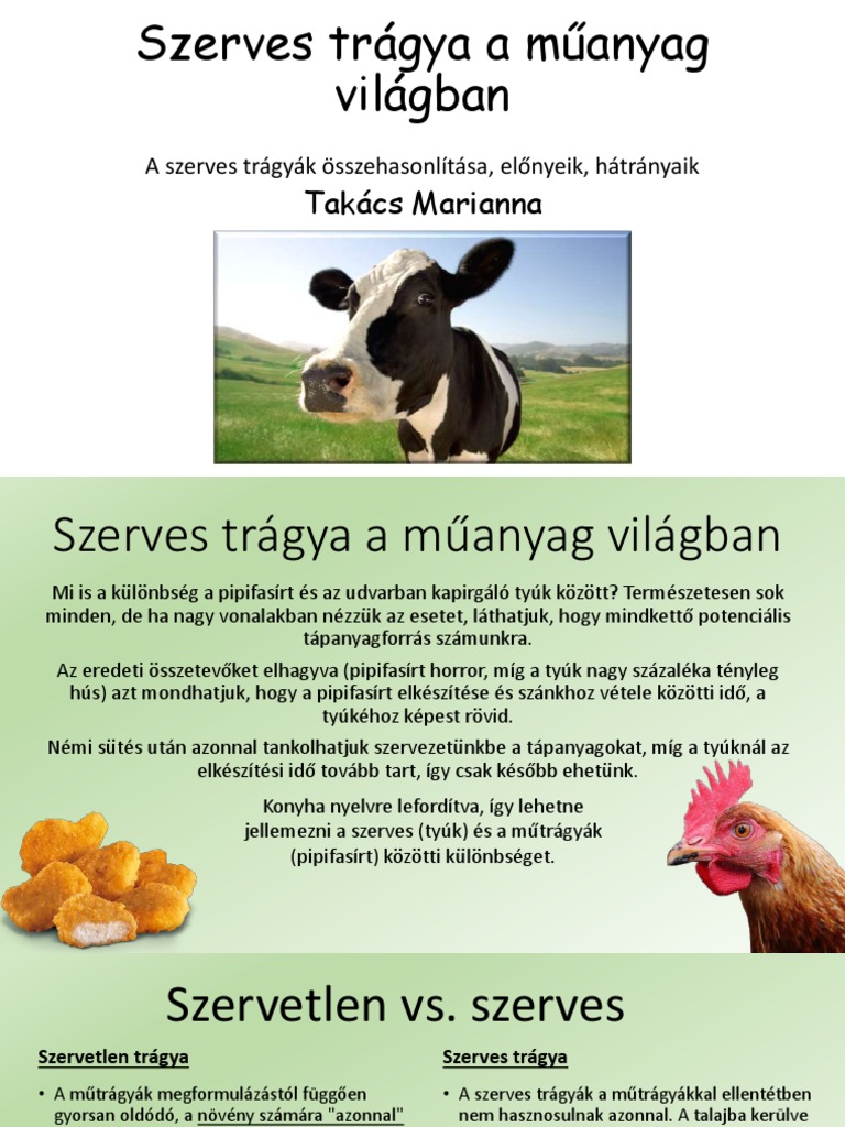 Szerves Trágya A Műanyag Világban | PDF