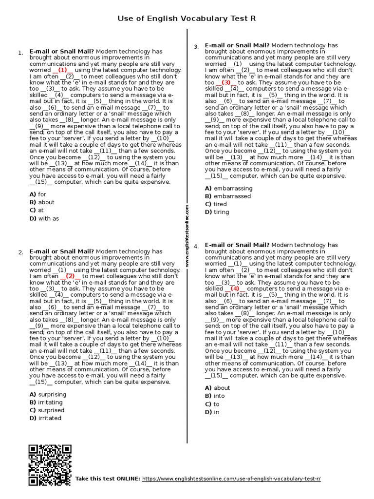E-mail vs. Snail Mail: A Modern Overview | PDF | Mail | English Language