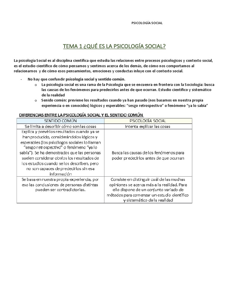 resumen Psicologia social | PDF | Psicología Social | Experimentar