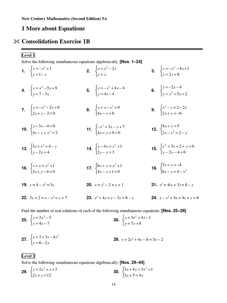 Ch8 - More About Equations - EX8B | PDF | Equations | Mathematical Concepts