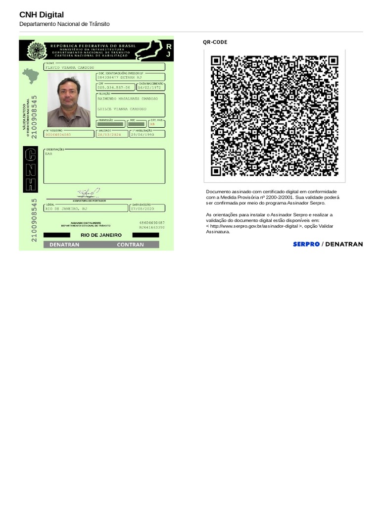 Como obter e validar sua Carteira Nacional de Habilitação (CNH) em ...