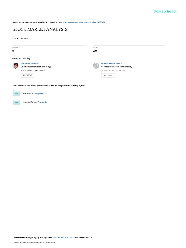 Stockmarket Analysis Using Map Reduce and Py Spark | PDF | Apache Spark | Apache Hadoop