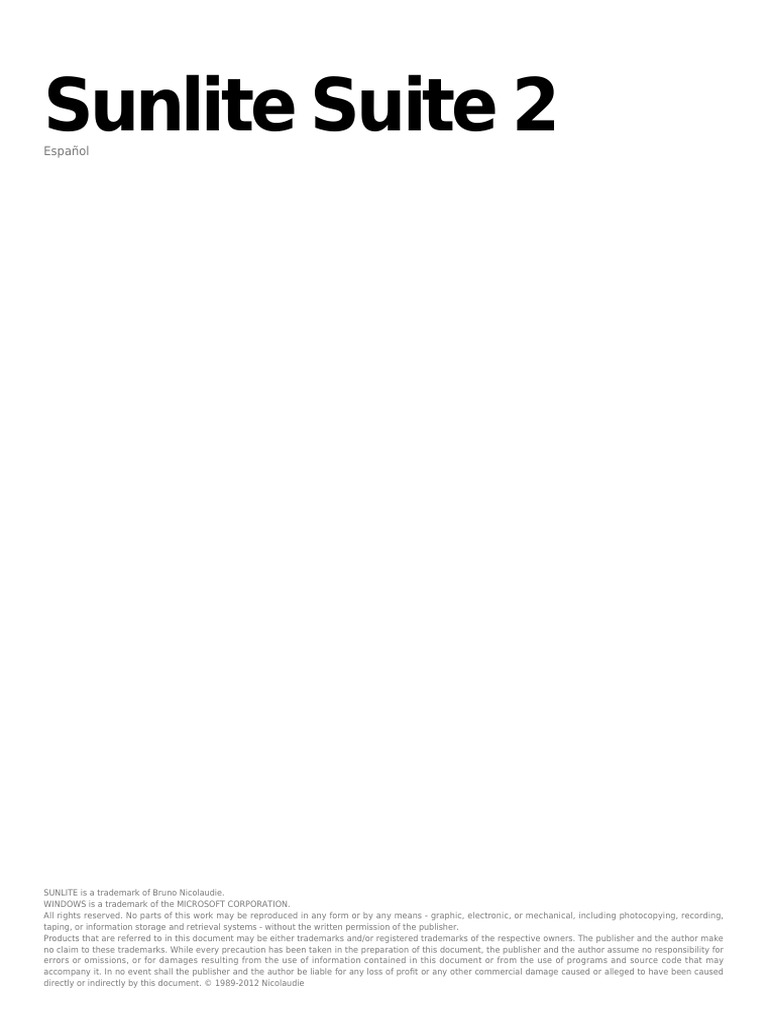Sunlite Suite 2 Manual Es | PDF | Ventana (informática) | Archivo de computadora