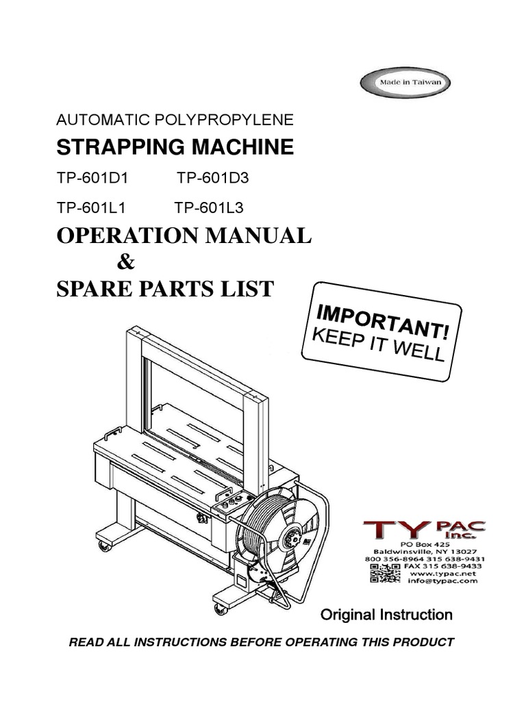 Flejadora Auto TP 601 d1 | PDF | Mains Electricity | Safety