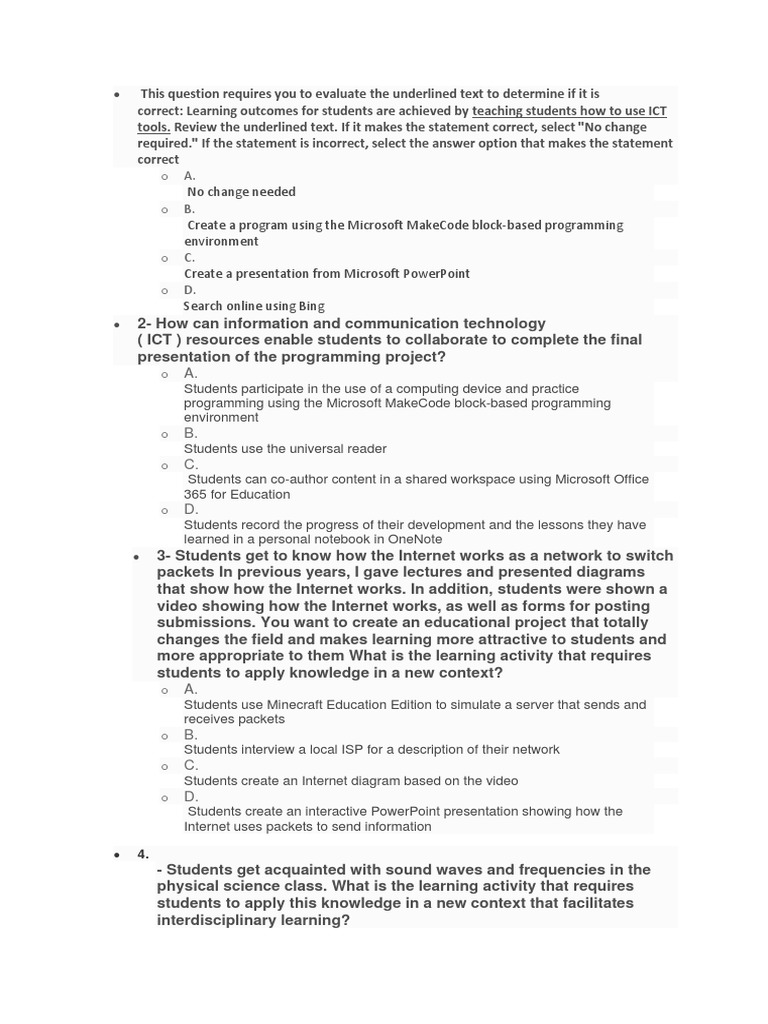 New Mce Exam (Arabe Traduit) | PDF | Educational Technology | Teachers