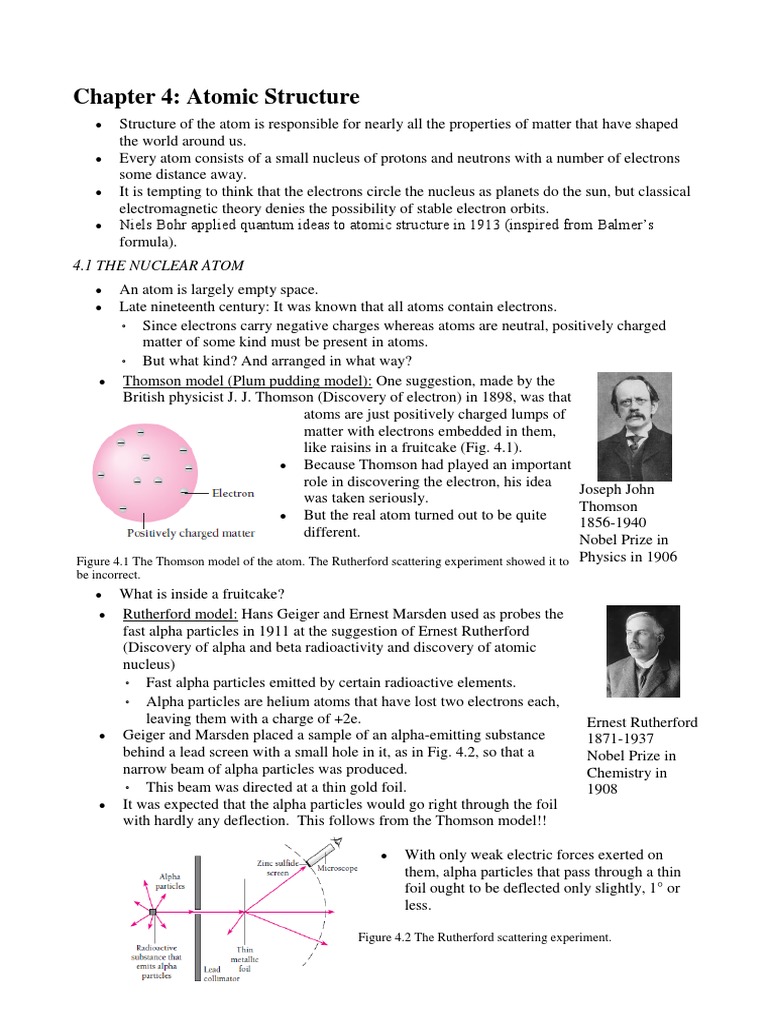 Chapter 4 | PDF | Emission Spectrum | Atoms