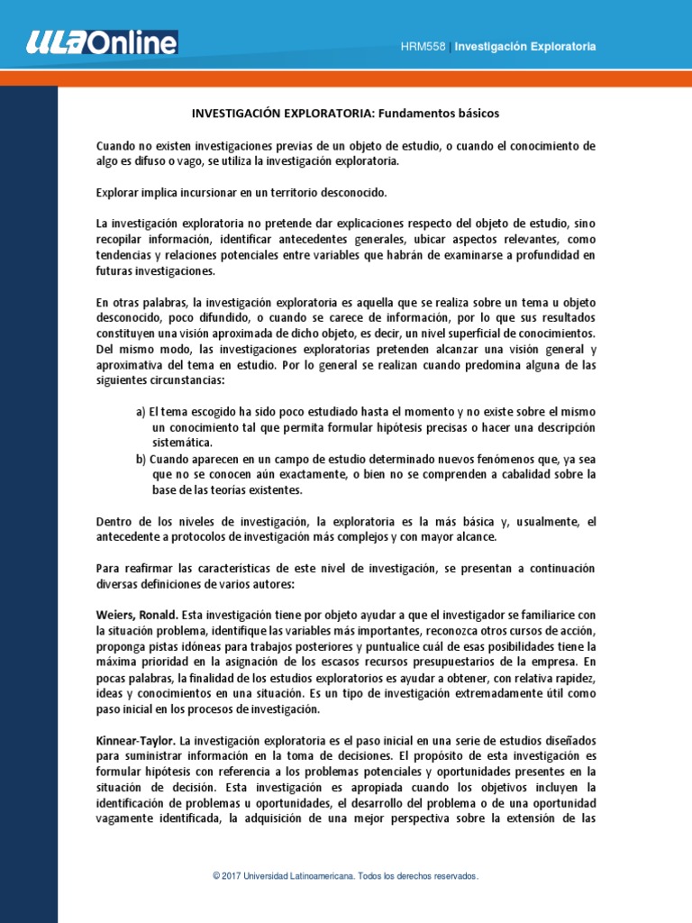 HRM558 S3 E Inv Explo | PDF | Teoría | Conocimiento