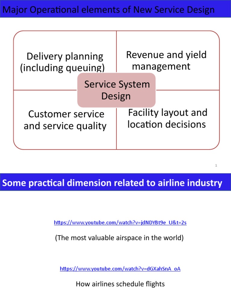 Major Elements of New Airline Service Design | PDF | Airline Hub | Airlines
