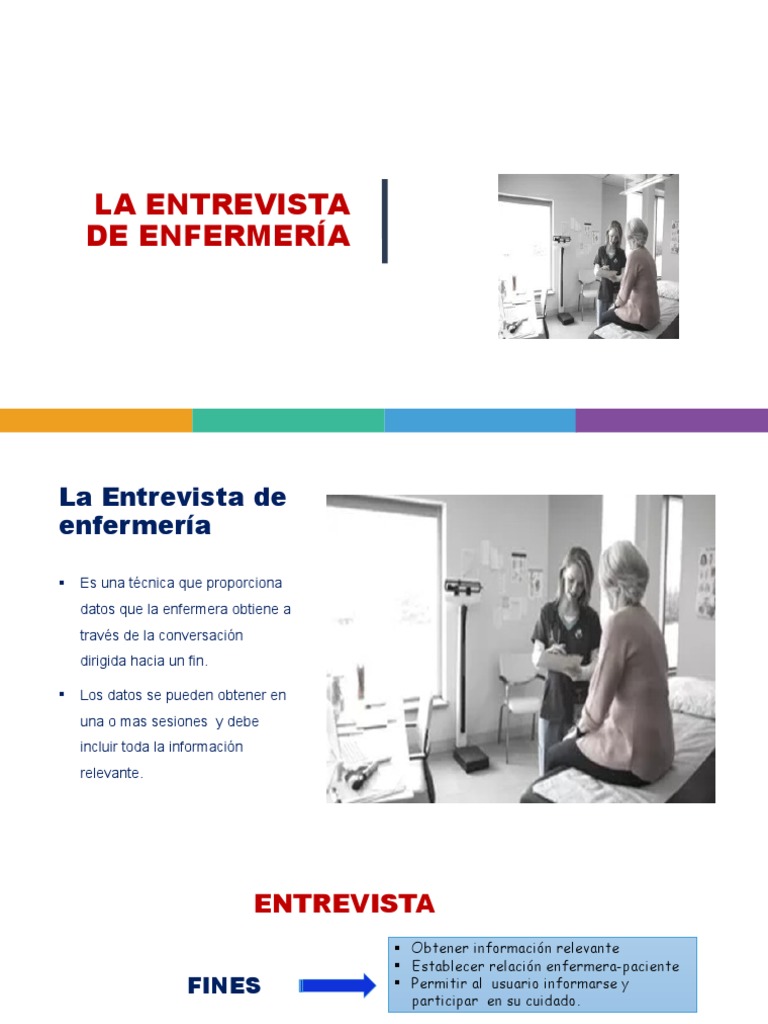 Entrevista en Enfermería: Guía Práctica | PDF | Enfermería | Comunicación