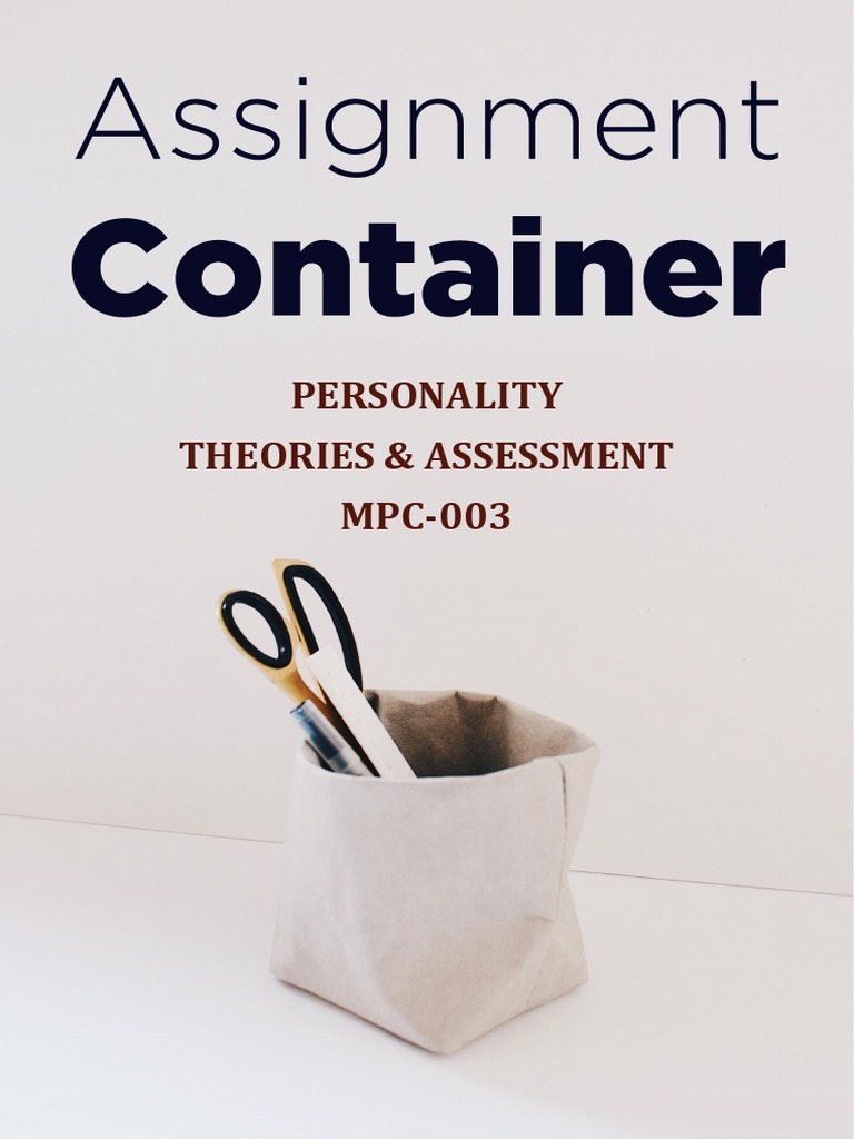 MAPC IGNOU Assignment Personality 2023 | PDF | Extraversion And ...