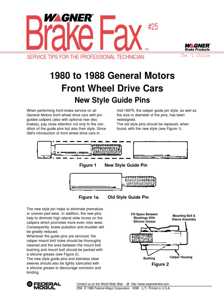 Wagner Sleeve Bushing Caliper | PDF