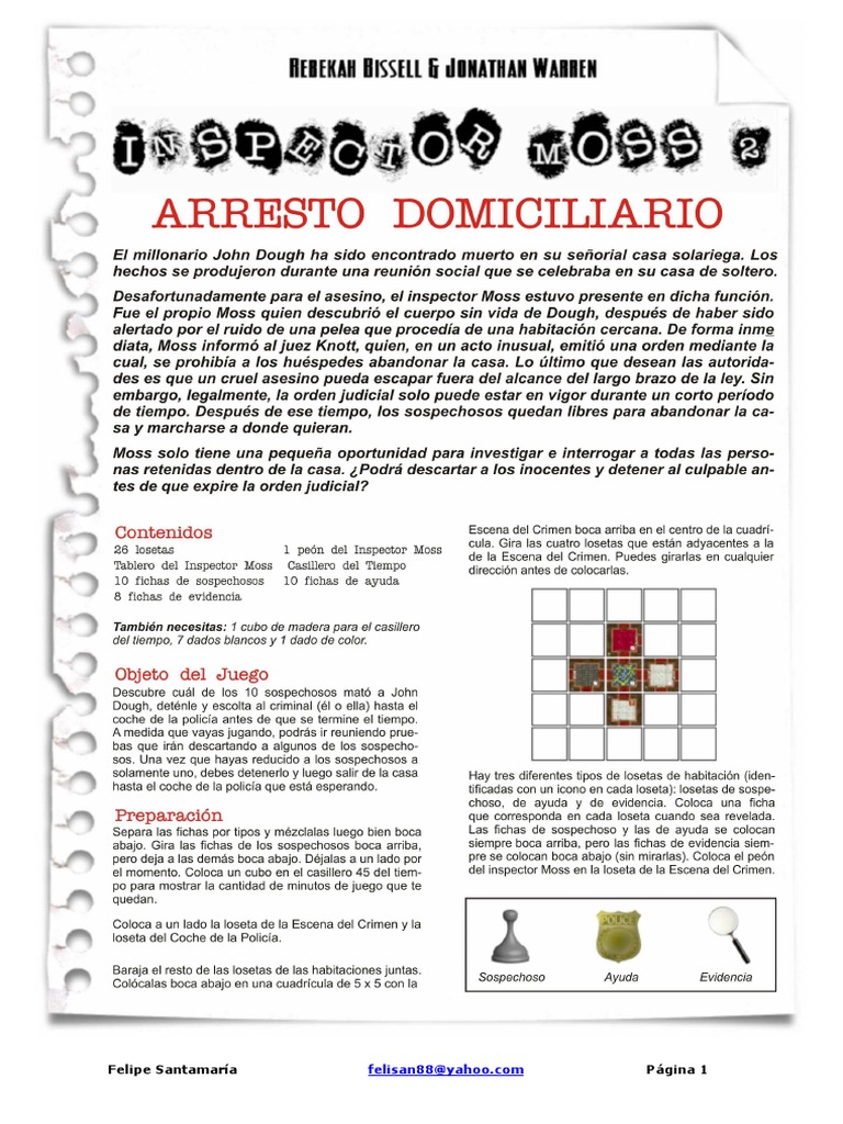 Inspector Moss - Reglas | PDF