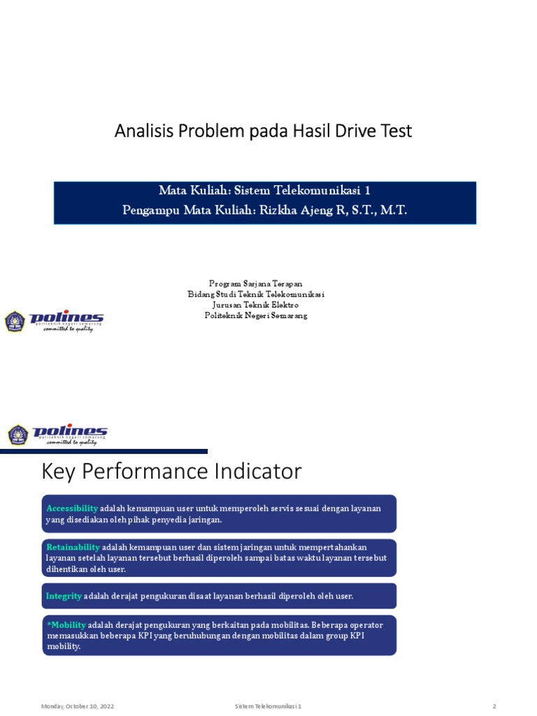 Analisis Drive Test | PDF