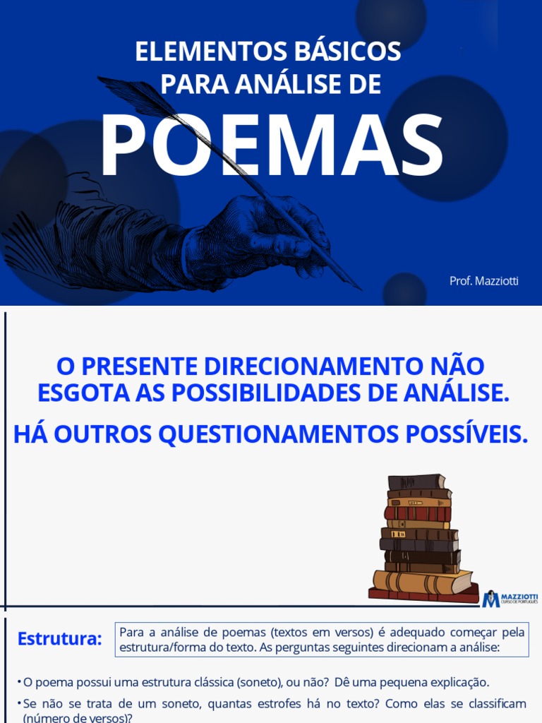 Análise Estrutural e Temática de Poemas | PDF | Sonetos | Poesia