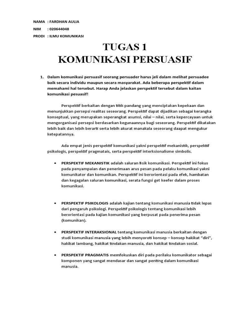 Komunikasi Persuasif | PDF
