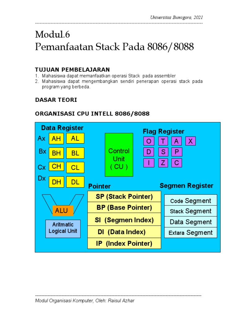 Modul-6 Praktikum Penggunaan Operasi Stack | PDF