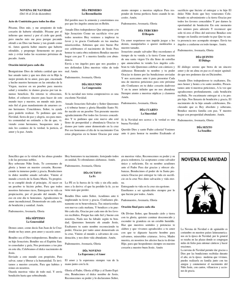 Novena de Navidad: Oraciones y Reflexiones | PDF | orador del Señor | Amor