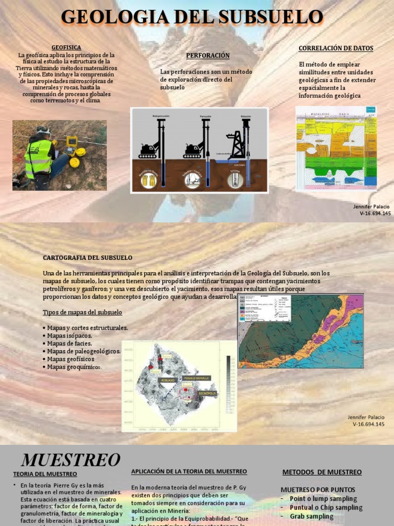 Geologia Del Subsuelo Jennifer Palacio | PDF | Geología | Muestreo ...
