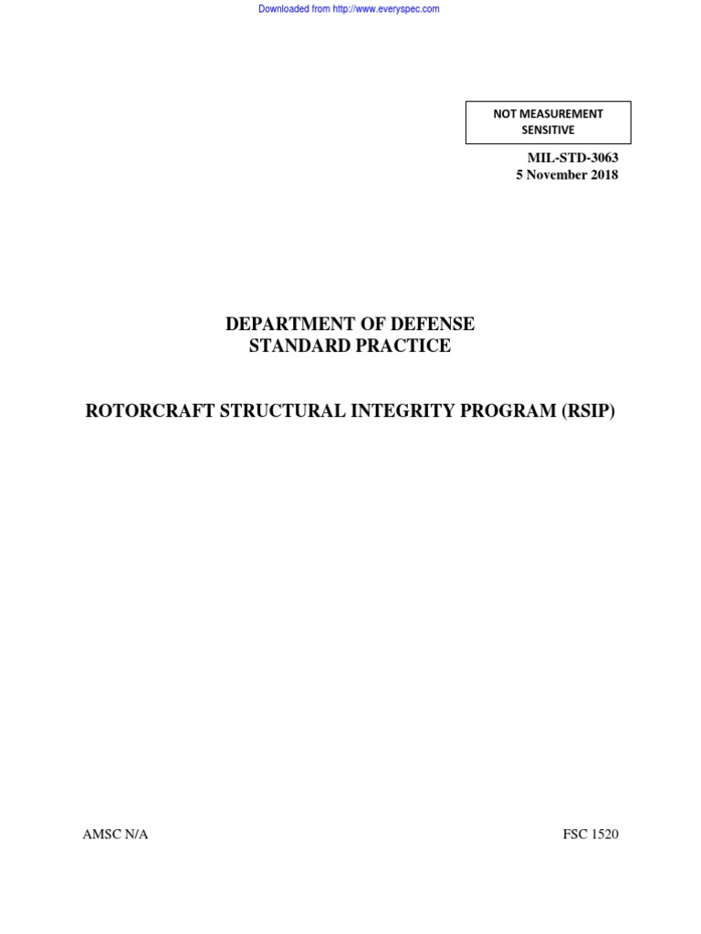 Rotorcraft Structural Integrity Standards | PDF | Fatigue (Material ...