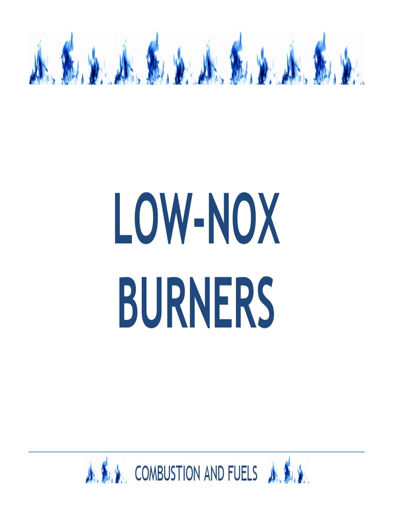 Low NOx Burners | PDF | Combustion | Fuels
