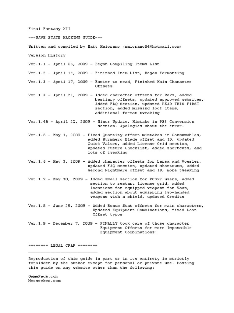Final Fantasy XII | PDF | Computer File | Play Station 3