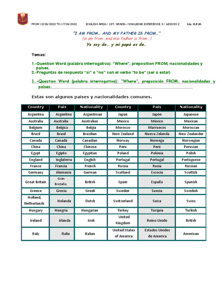 Lesson 2 Exp 3 | PDF | Lingüística | Sintaxis